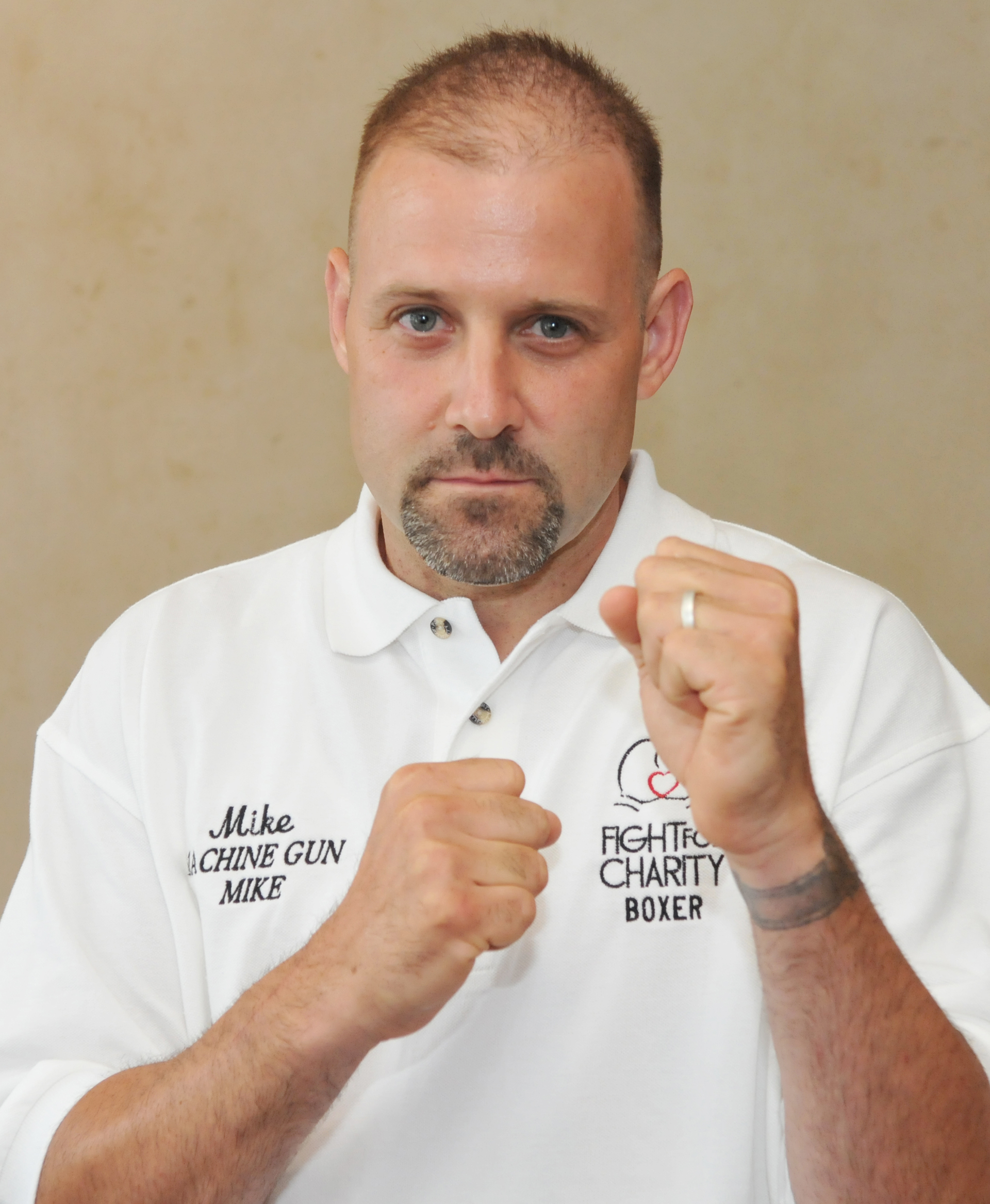 Michael "Machine Gun Mike" Graziose in training to fight for charity ...