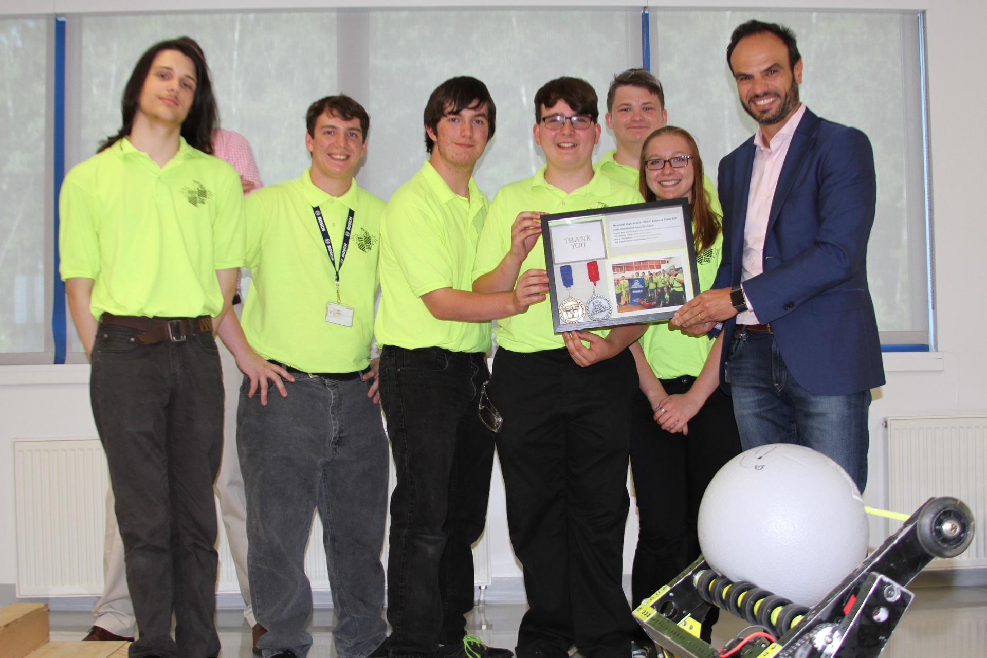 FIRST Robotics Teams demonstrate teamwork at Bosch Thermotechnology ...