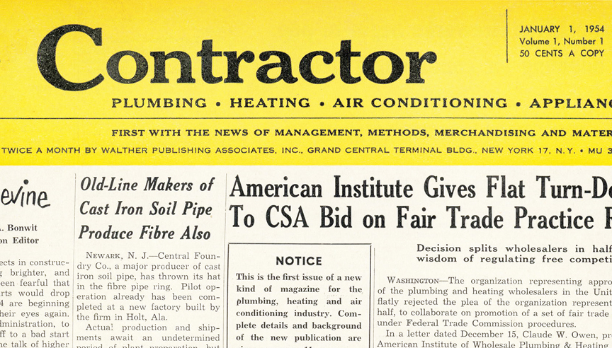 CONTRACTOR Magazine is celebrating its 60th anniversary this year ...