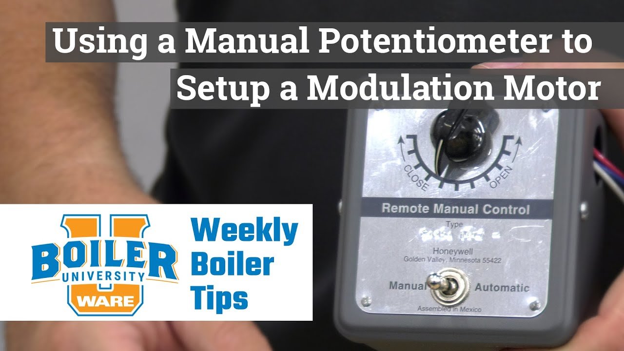 Using a Manual Potentiometer to Setup a Honeywell Modulation Motor ...